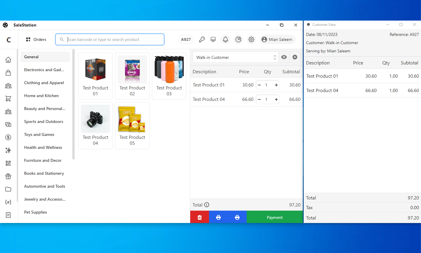 SaleStation - Point of Sale & Business Management System by Tecdiary
